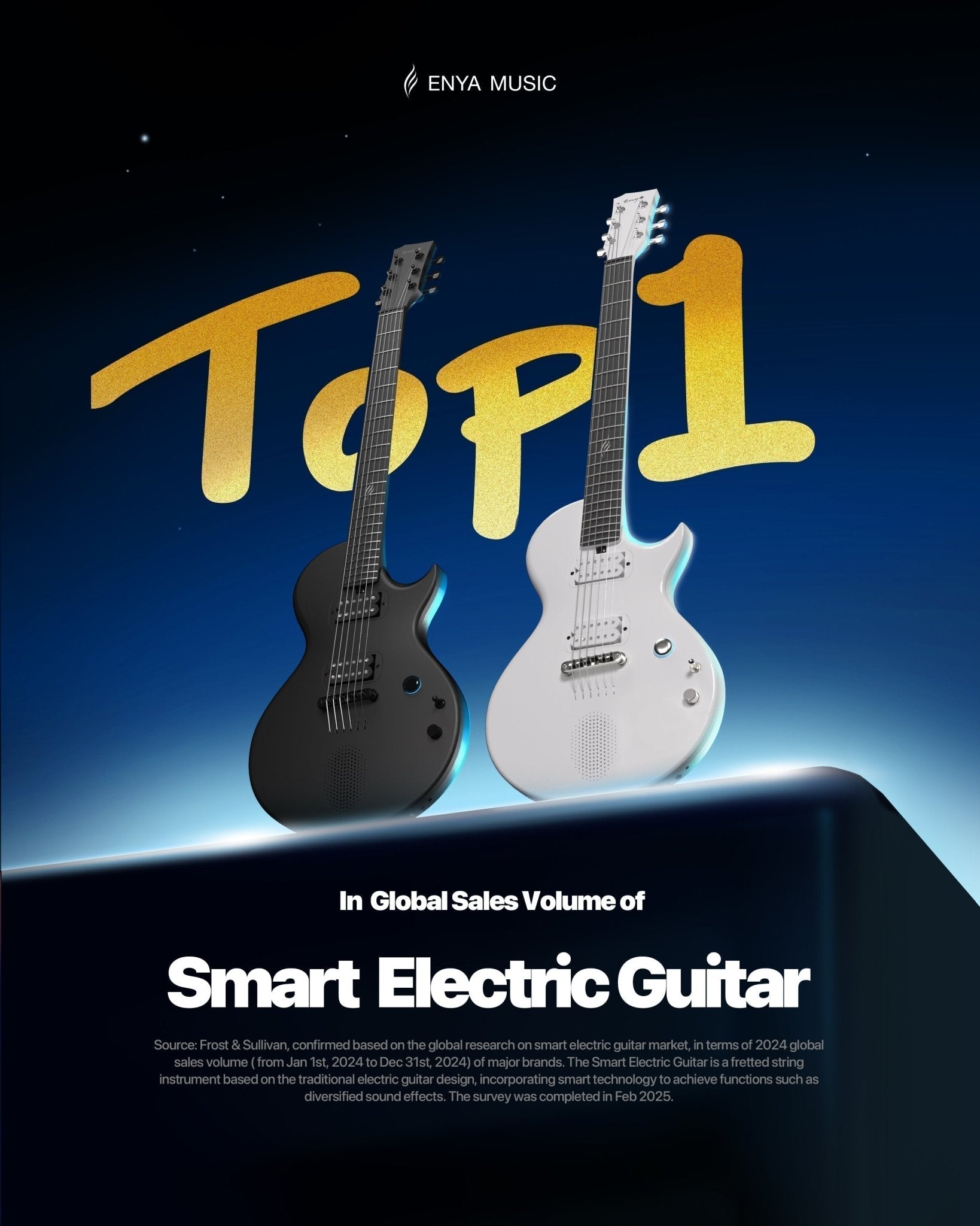 We Made it! Global No.1 Best-selling Smart Electric Guitar!