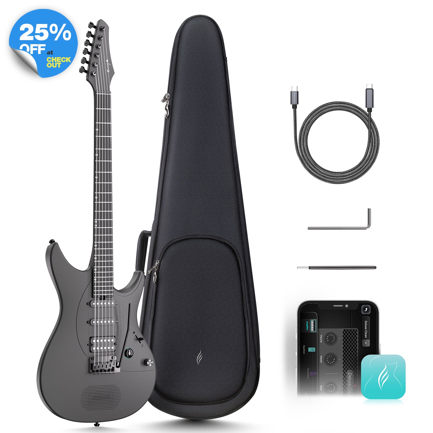 Enya Inspire: Carbon Fiber Super ST Smart Guitar