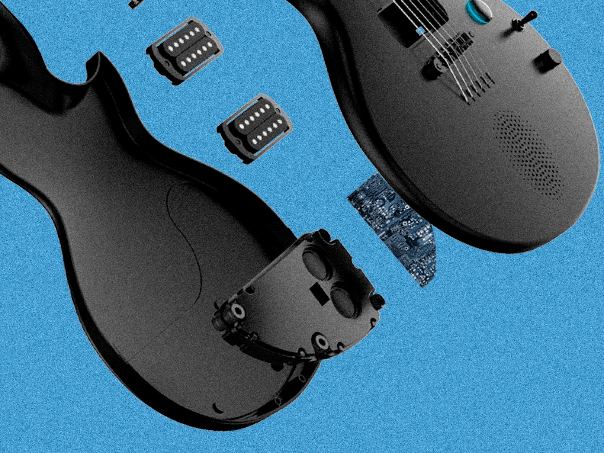 Nova Go Sonic : Carbon Fiber Smart Electric Guitar
